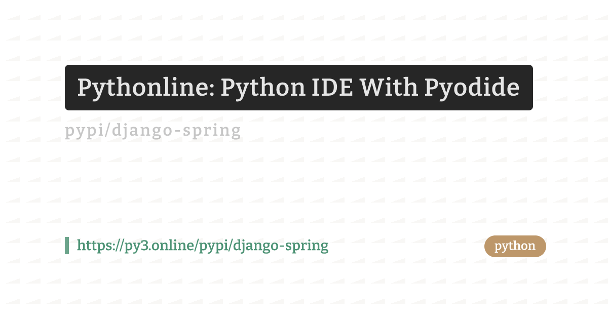 Python Online